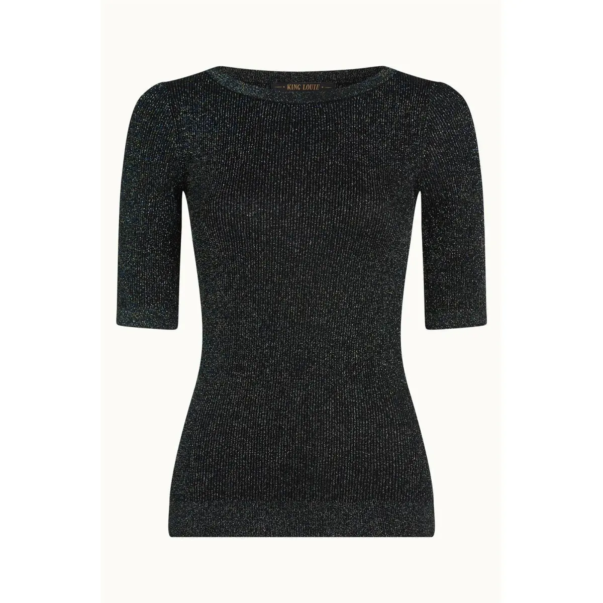 KING LOUIE Agnes Rib Top Spiro black, 65,99